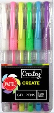 Croxley Create Pastel Gel Pens - Assorted (Blister of 6) | Shop Today ...