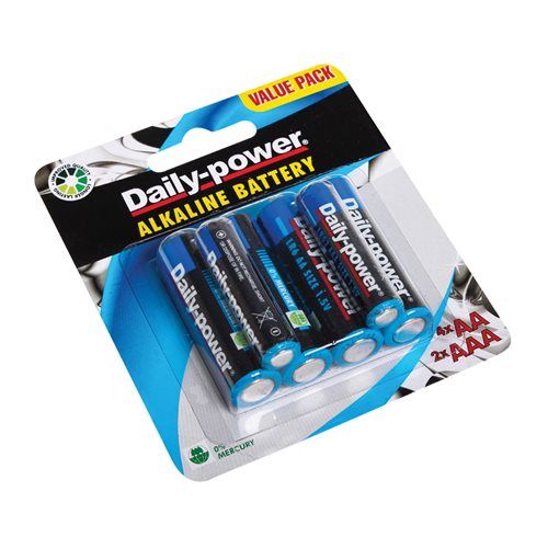 Bulk Pack 5 x Daily-Power Alkaline Battery AAx4, AAAx2 | Shop Today ...
