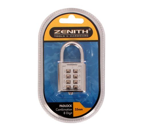 Bulk Pack 2 x Zenith Combination Padlock 35mm, 8 Digit | Shop Today ...