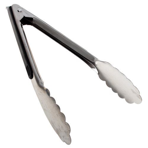 Bulk Pack 3 x Hillhouse Rubber Grip Serving Tongs 23cm Stainless Steel ...