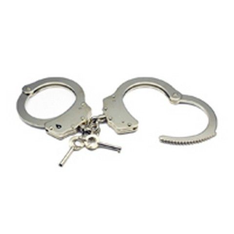 Double Lock Nickel Plated Handcuff + 2Keys | Shop Today. Get it ...