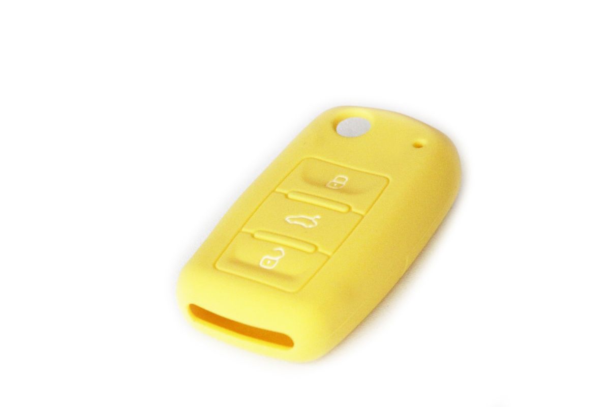 Silicone Car Key Protector - VW 3 Button (Yellow) | Shop Today. Get it ...