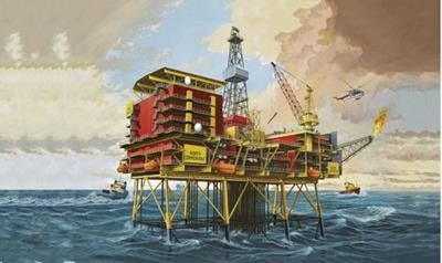 Revell North Sea Oil Rig 1/200 Scale Model Kit | Shop Today. Get it ...