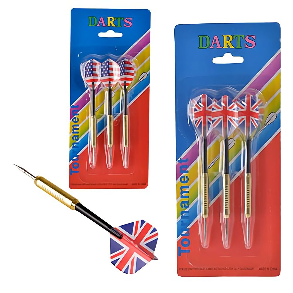 Bulk Pack 6 X Dart 3 Piece Pack Metal and Plastic 14.5cm | Shop Today ...