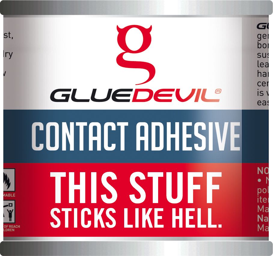 Glue Devil - 250ml Contact Adhesive Tin | Shop Today. Get it Tomorrow ...