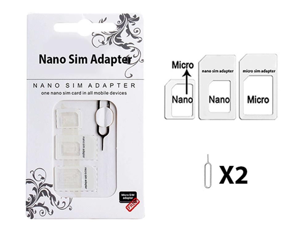 Micro / Nano Sim Adapter for all Devices - White | Shop Today. Get it ...