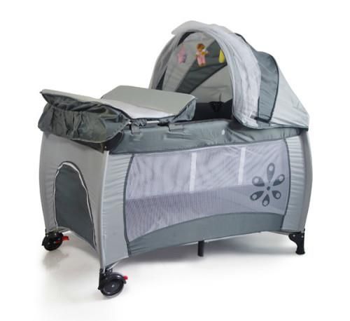 Babysmile Baby Cot with Diaper Changer, Net, Toys, Canopy, Wheels ...