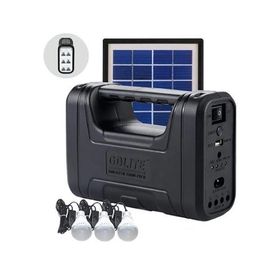 Solar Power Lighting System LED Light, 3 Light Bulbs, Solar Panel ...