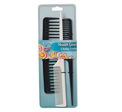 Bulk Pack 10 x Styling Comb Set - 3 Piece Pack Assorted Colours | Shop ...