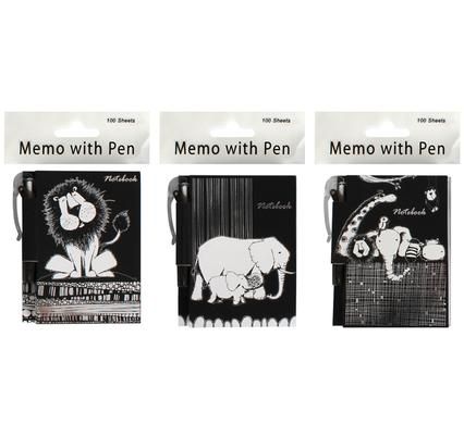 Bulk Pack 8 x Novelty Animal Book with Pen & 100 Sheets | Buy Online in ...