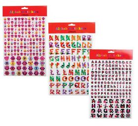 Bulk Pack 8 x Number And Letter Stickers - Assorted Designs | Buy ...