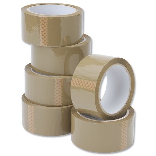Altezze Buff Tape, Packaging Tape - 48mm x 50m - 6/Pack | Shop Today ...