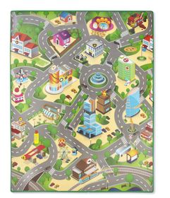 Rollmatz City Map Playmat - Small - 100cm x 120cm | Shop Today. Get it ...