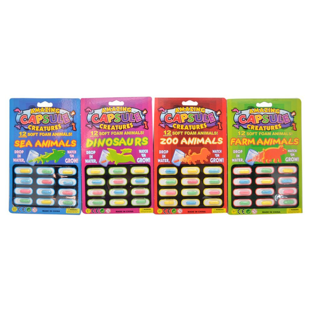 Growing Animal Capsules *Only one pack supplied. Colours may vary ...