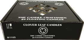 50 x Clover Leaf Candles - Floating Candles - (5x3cm) - White | Shop ...