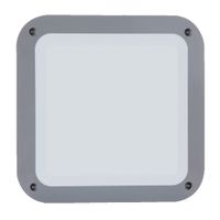 Bright Star Lighting - Outdoor Square PVC Bulkhead - Grey | Buy Online ...