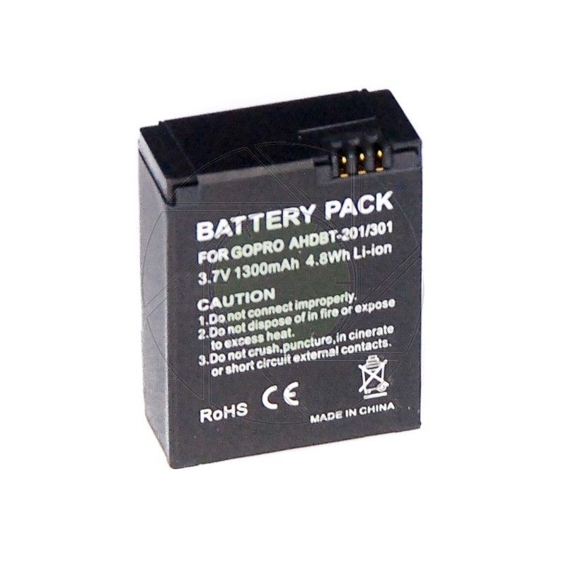 Xtreme Xccessories GoPro Replacement 1160 mAh Battery for Hero 3,3 ...