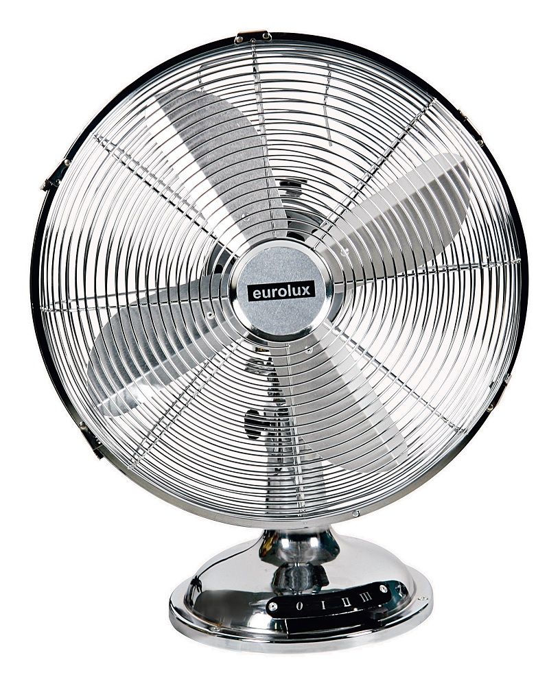 Eurolux - Desk Fan 3-Speed - Satin Chrome | Shop Today. Get it Tomorrow ...