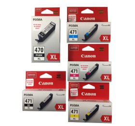 Canon Ink Combo Pack - Black PGI470XL/470XL & C/M/Y CLI471XL/471XL (OEM ...