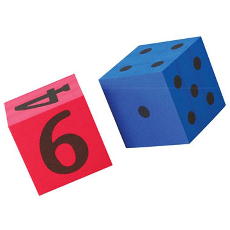 Edx Education Dice Foam Dot Plus Numbers 12cm 2 Piece Shop Today