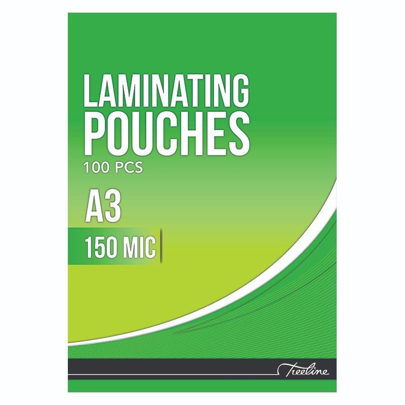 Treeline Laminating Pouches 150 Micron A3 303 X 426mm Box Of 100 Treeline Laminating Pouches 150 Micron A3 303 X 426mm Box Of 100