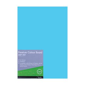 Treeline Project Board Terquoise A4 Deep Tint 160gsm Pack of 100 | Shop ...