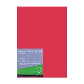Treeline Project Board Red A4 Deep Tint 160gsm Pack of 100 | Shop Today ...