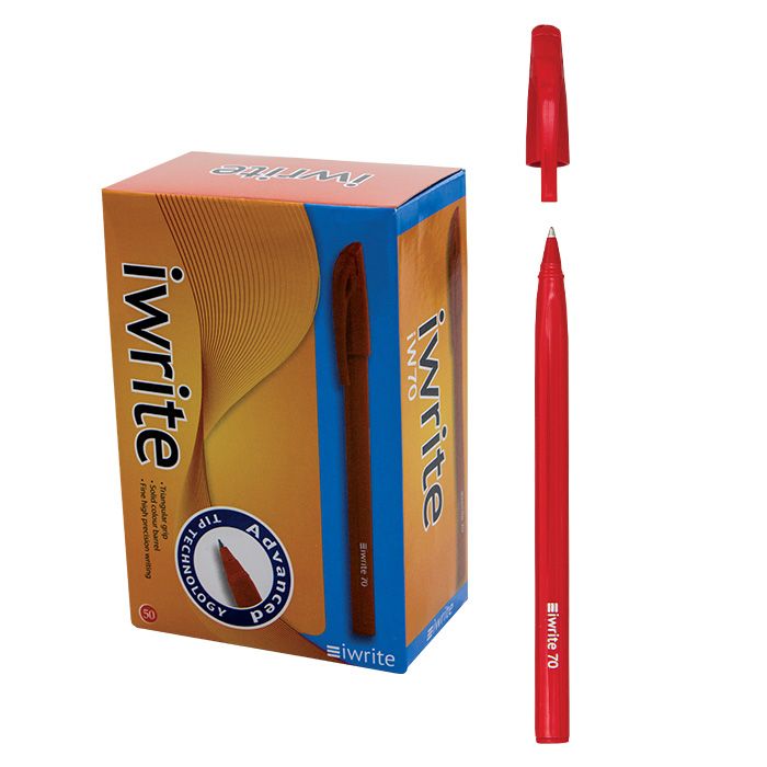 iWrite Ballpoint Pens Box of 50 - Red | Shop Today. Get it Tomorrow ...