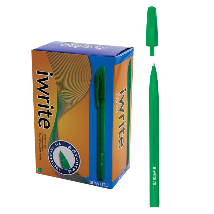 iWrite Ballpoint Pens Box of 50 - Green | Shop Today. Get it Tomorrow ...