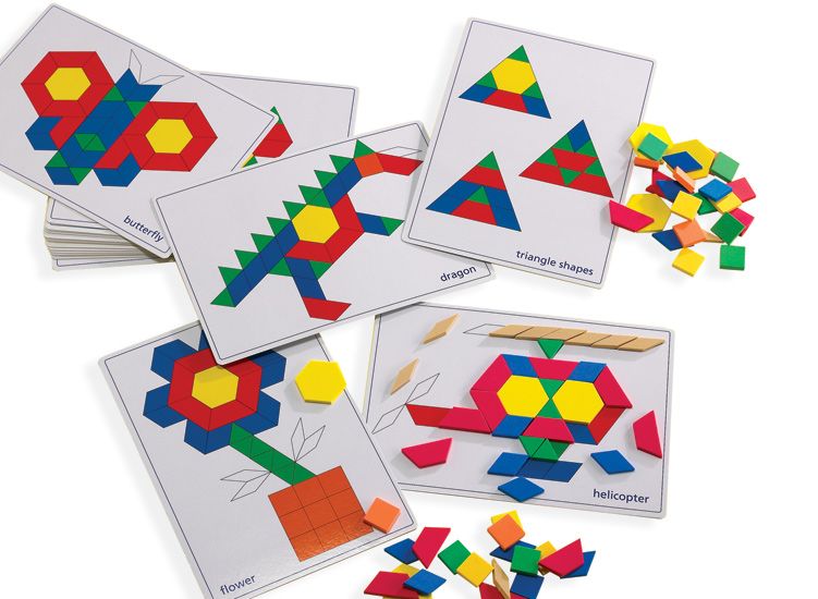 Gigo Activity Cards Pattern Blocks Set #1 - 12 Double Sided Cards | Buy Online in South Africa ...