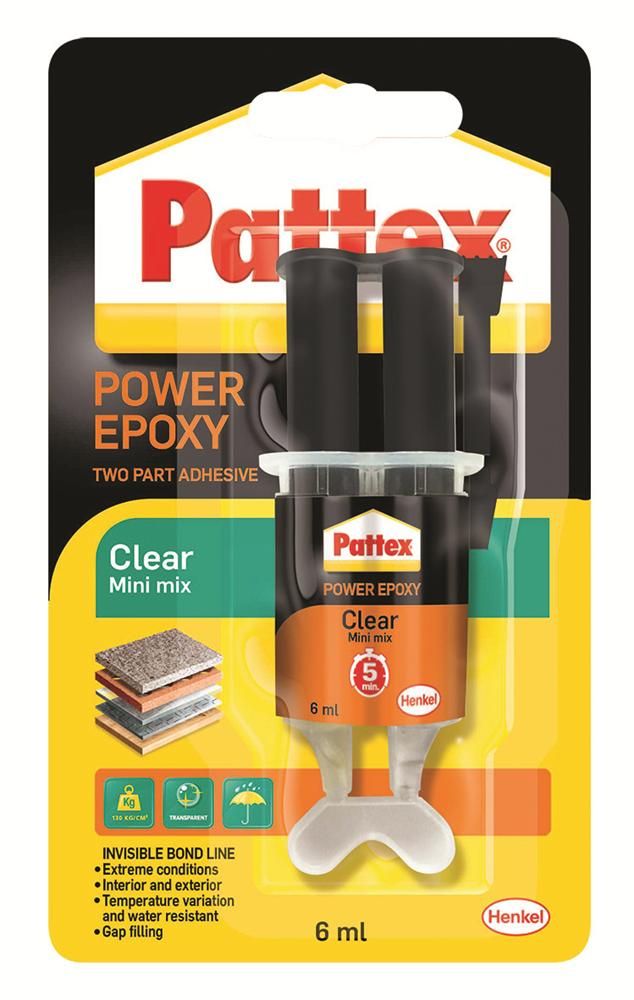 Pattex Epoxy Clear Mini Syringe 6 ml carded | Shop Today. Get it ...