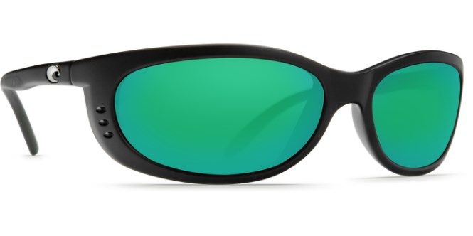 Costa Fathom 580G Sunglasses - Black Frame with Green Mirror Lens | Buy ...
