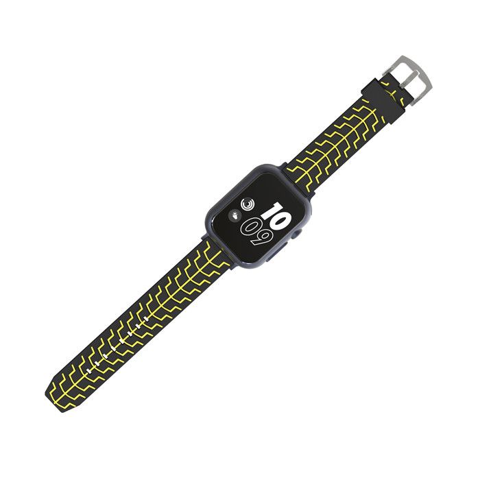 Silicone Fish Skeleton Band for Apple Watch 42mm - Black & Yellow ...