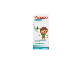 Panado Pain & Fever Relief Syrup Paracetamol Paediatric Regular 100 MLT ...
