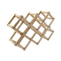 10-Bottle Foldable Wood Diamond-Shaped Wine Rack | Buy Online in South ...