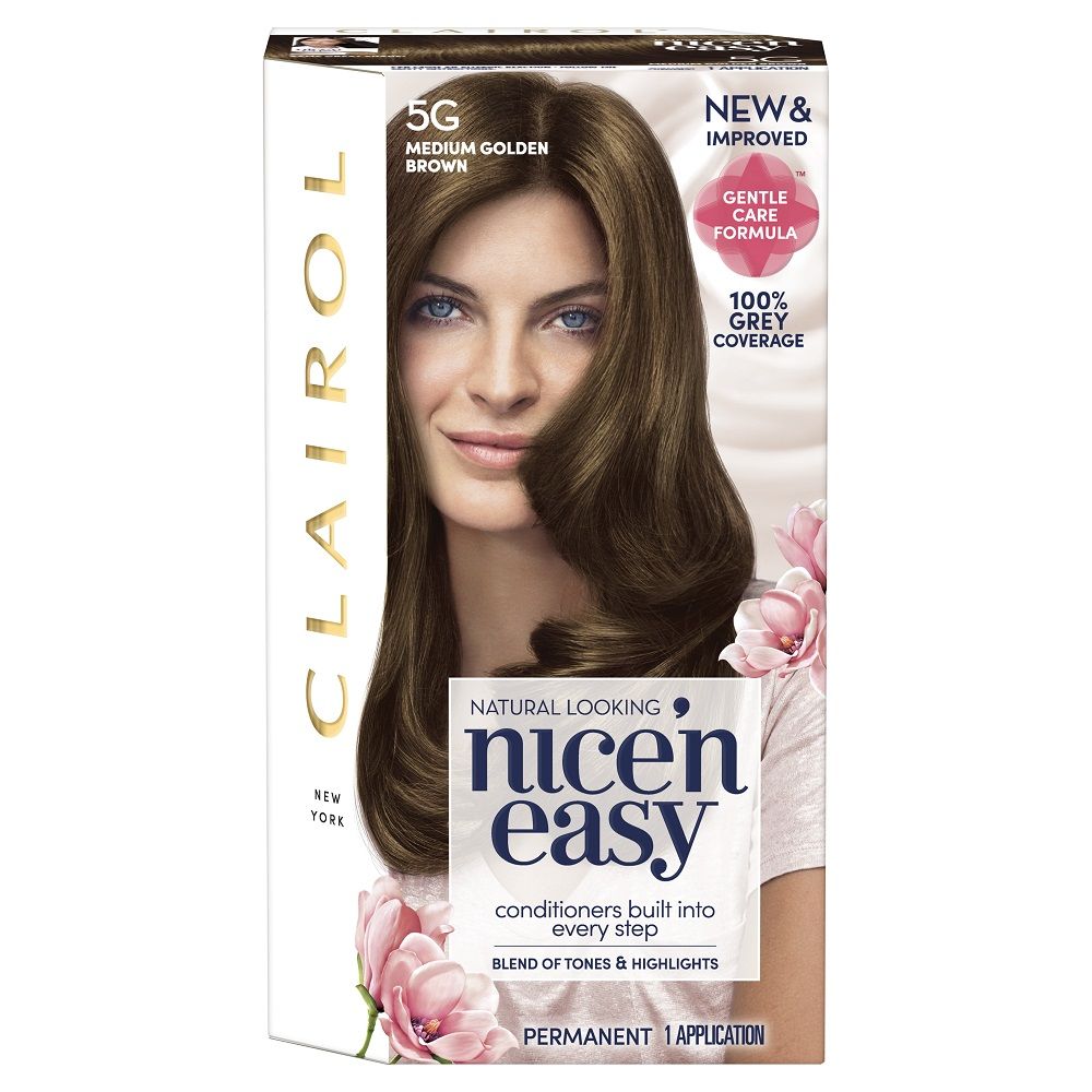 Nice 'n Easy Permanent Hair Colour Cr me - Medium Gloden Brown 5G ...