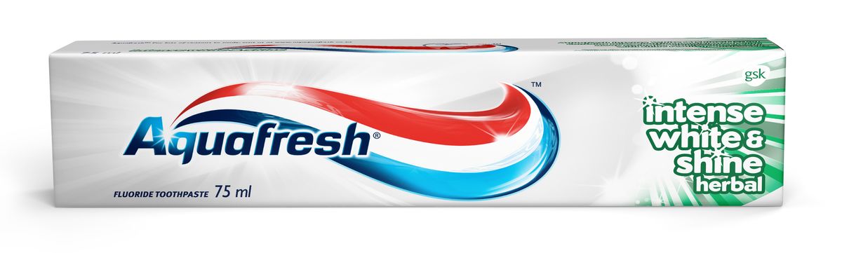 Aquafresh Intense White & Shine Herbal Toothpaste 75ml | Shop Today ...