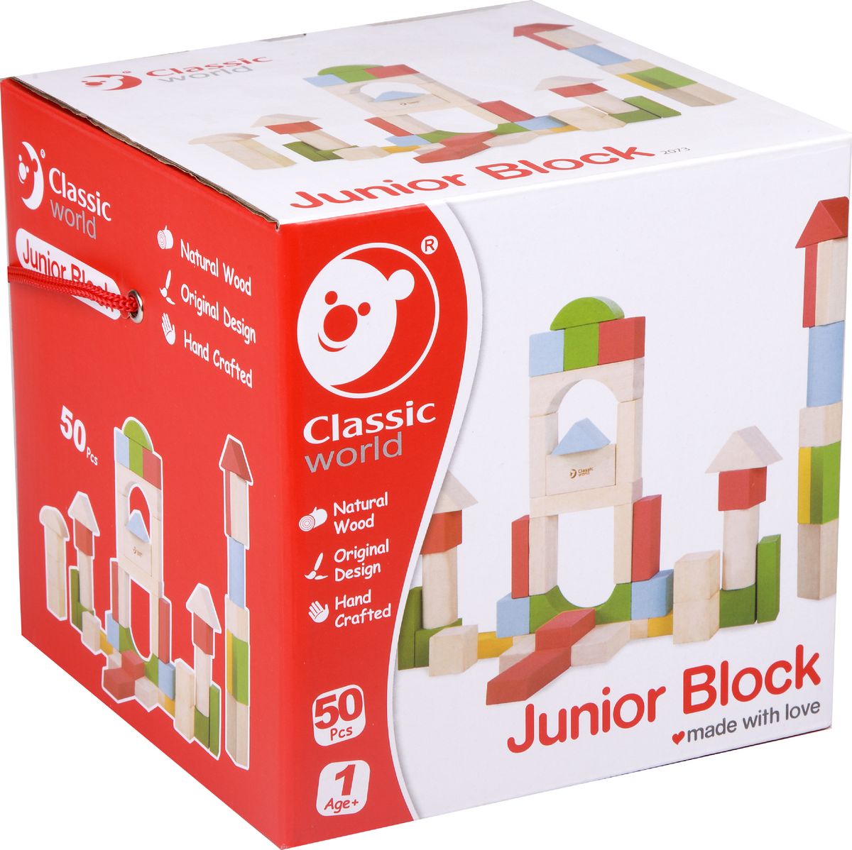 Classic World Junior Blocks - Wooden Building Blocks - 50pcs | Shop ...