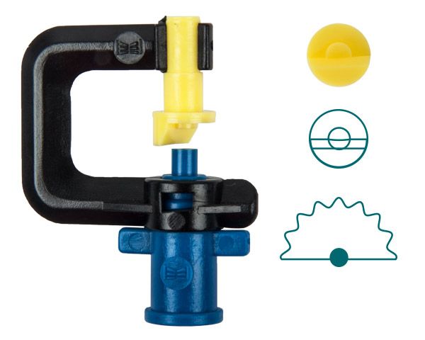 Rainjet 180D Micro Mister Head 1.3mm - Yellow | Shop Today. Get it ...