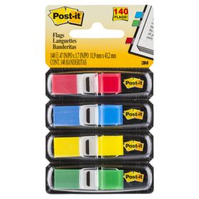 3M Post-it Flags 4 Pack (Red, Blue, Green, Yellow) / 35 Flags per ...