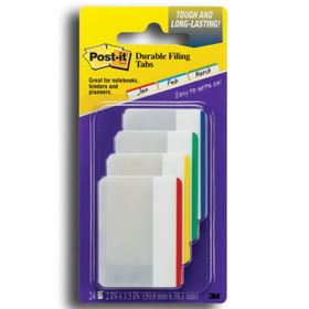 3M Post-it Durable Filing Tabs - 24 Tabs per pack | Shop Today. Get it ...