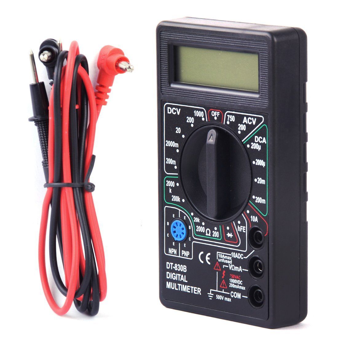 LCD Digital Multimeter Voltmeter Ammeter Ohm Volt AC DC MultiMeter ...