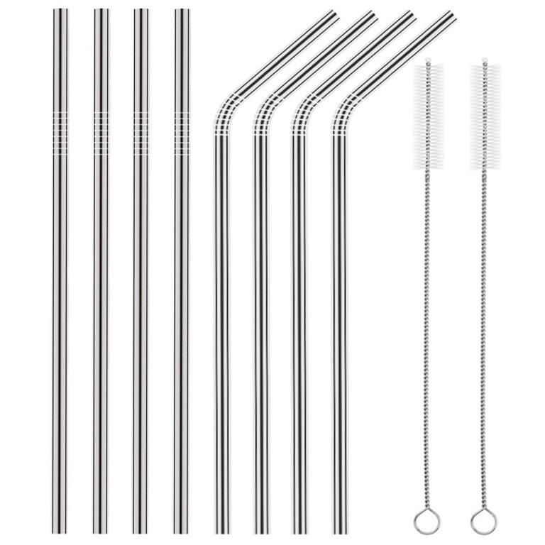 Stainless Steel Straws - Pack of 8 | Shop Today. Get it Tomorrow ...