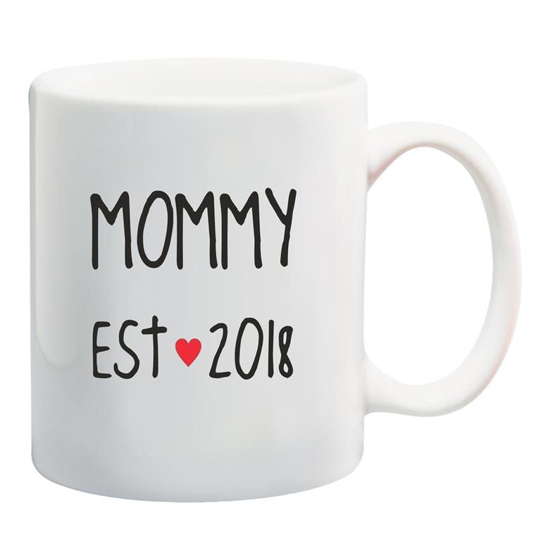 Qtees Africa Mommy Est 2018 Mug | Shop Today. Get it Tomorrow ...