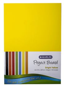 Marlin: Project Boards A4 100's - Bright Yellow | Shop Today. Get it ...