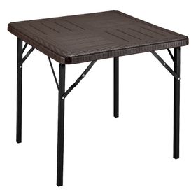 Kaufmann - 78cm HDPE Square Table - Brown | Shop Today. Get it Tomorrow ...