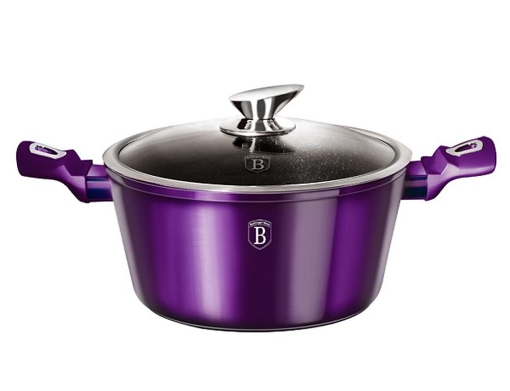 Berlinger Haus 20cm Marble Coating Casserole Pot - Royal Purple | Shop ...