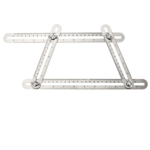 Heavy Duty Stainless Steel Template Tool Multi Angle Measuring Ruler ...