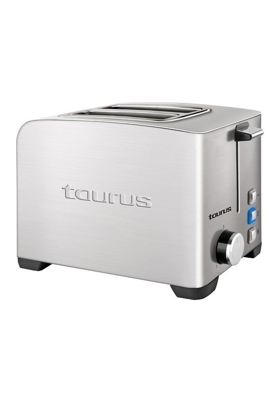 Taurus - 2 Slice 850W Stainless Steel 5 Heat Toaster - Brushed Silver ...