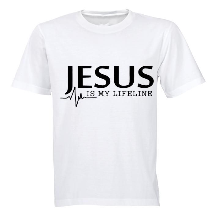 Jesus is my life line - Mens - T-Shirt - White | Shop Today. Get it ...